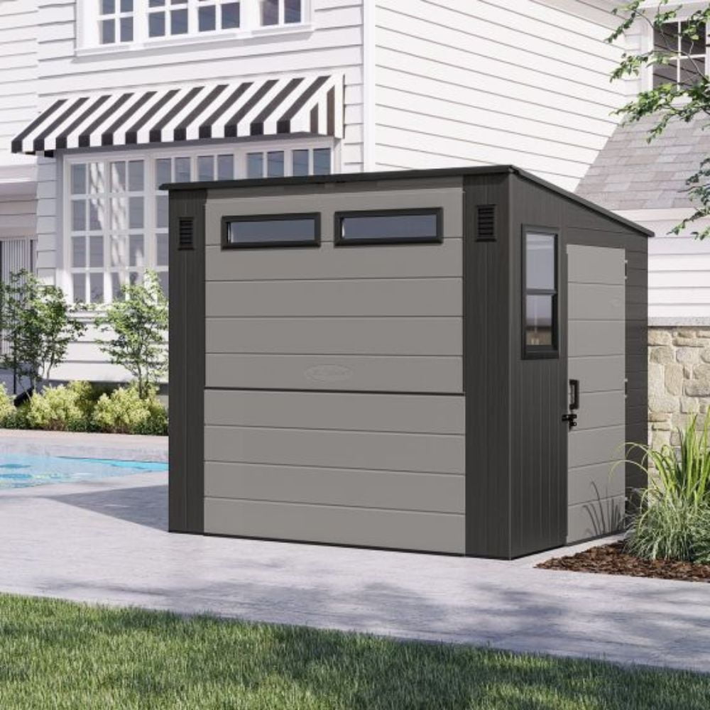 Suncast 8 ft. x 7 ft. Cabana Entertainment Shed BMCB8730T – Beza Crafts